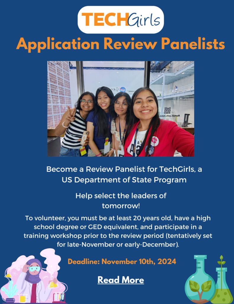 Application Review Panelists - TechGirls